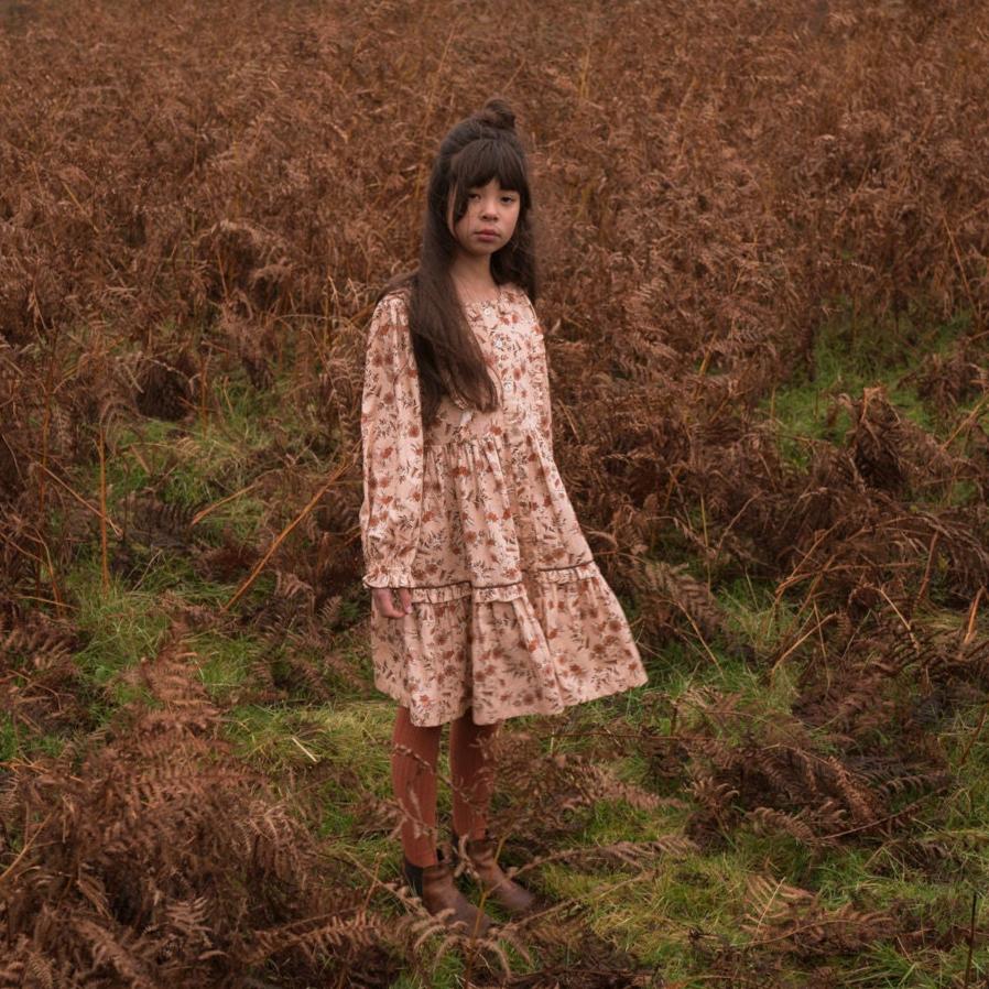 RUFFLE IVY DRESS, AUTUMN FLORAL – Lali